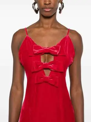 Alessandra Rich Velvet Bow Gown