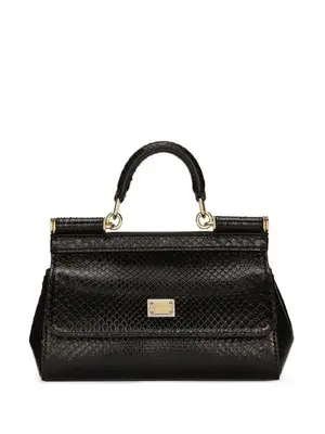 Dolce & Gabbana Small Sicily Handbag - Black