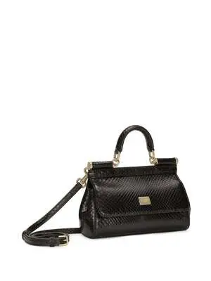 Dolce & Gabbana Small Sicily Handbag - Black
