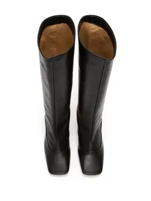 JW Anderson Chain Heel 75mm Leather Boots