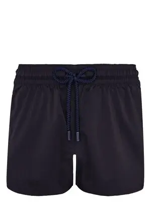 Vilebrequin Logo-patch Drawstring Swim Shorts - Black