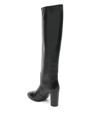 VIA ROMA 15 80mm V-plaque Knee-high Boots - Black