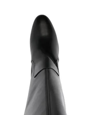 VIA ROMA 15 80mm V-plaque Knee-high Boots - Black