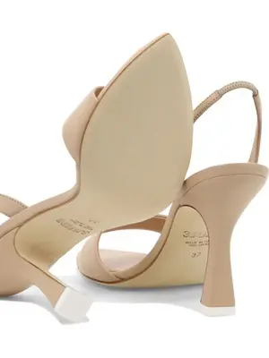 3JUIN Slingback Leather Sandals