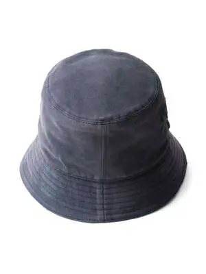 Prada Logo-embroidered Bucket Hat - Blue