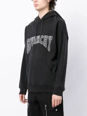 Givenchy Logo Appliqué Drawstring Hoodie