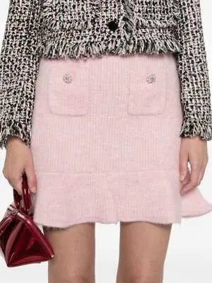 SELF-PORTRAIT Knitted Mini Skirt