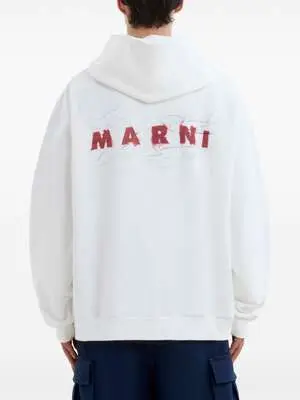 Marni Logo-print Cotton Hoodie