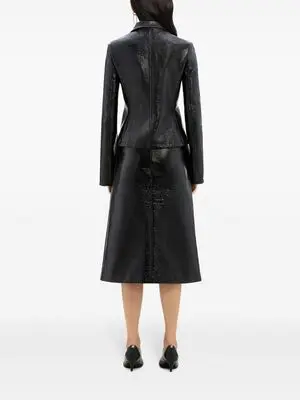 COURREGES Embossed-logo Zip-up Jacket