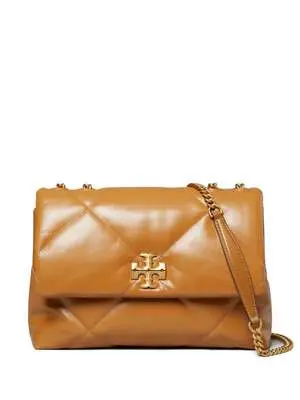Tory Burch Kira Diamond-quilted Convertible Shoulder Bag - Brown