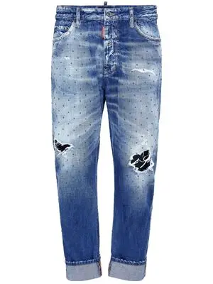 Dsquared2 Distressed Cropped Jeans