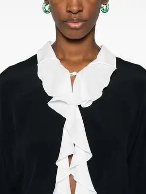 N°21 Ruffled Crepe Blouse