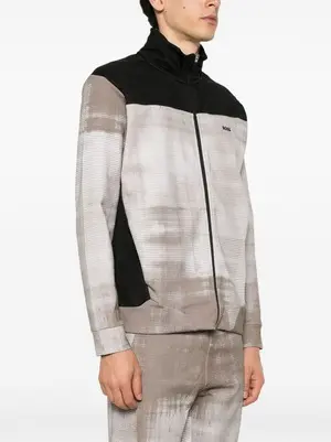 BOSS Abstract-pattern Track Jacket