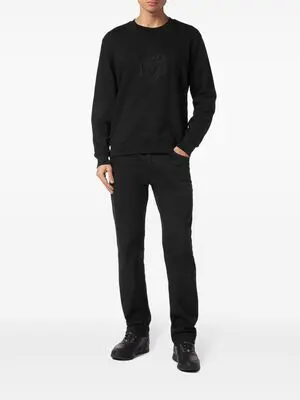 BILLIONAIRE Logo Appliqué Cotton Sweatshirt