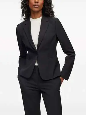 BOSS Single-breasted Notch-lapels Blazer - Black