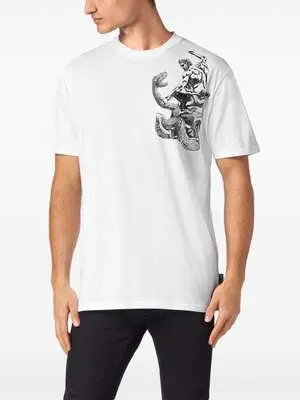 Philipp Plein Tattoo-print Cotton T-shirt