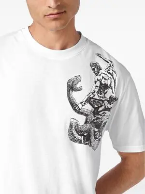 Philipp Plein Tattoo-print Cotton T-shirt