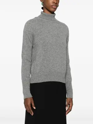 Victoria Beckham Roll-neck Wool Jumper - Grey