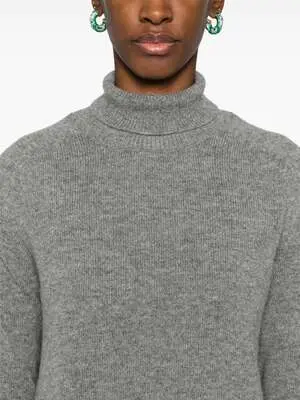 Victoria Beckham Roll-neck Wool Jumper - Grey