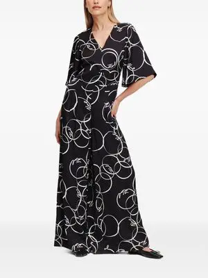 Karl Lagerfeld Circle-print Jumpsuit