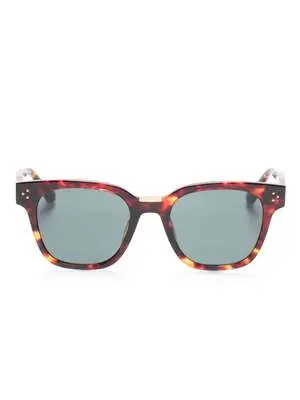 Linda Farrow Sanchez Square-frame Sunglasses - Brown