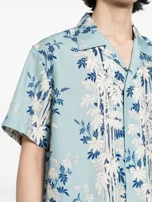 BODE Bamboo Forest Leaf-print Shirt