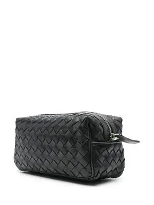 Officine Creative Woven Leather Wash Bag