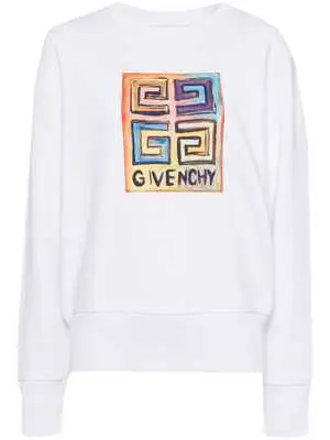 Givenchy Logo-print Cotton Sweater - White