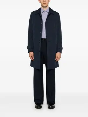 BOSS Check-pattern Long Sleeve Shirt - Blue