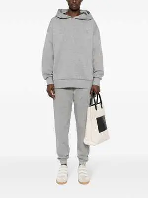 Max Mara Logo-embroidered Mélange Track Pants - Grey