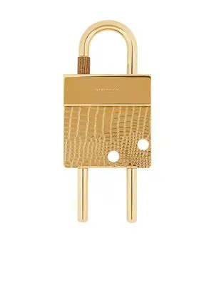 Givenchy Crocodile-effect Padlock - Gold