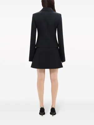 COURREGES Logo-embroidered Twill Jacket - Black