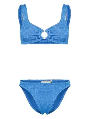 PARAMIDONNA Irina Seersucker Bikini - Blue