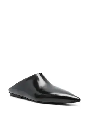 Marsèll Pointed-toe Leather Mules - Black