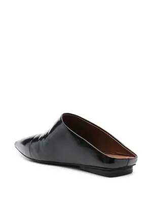 Marsèll Pointed-toe Leather Mules - Black