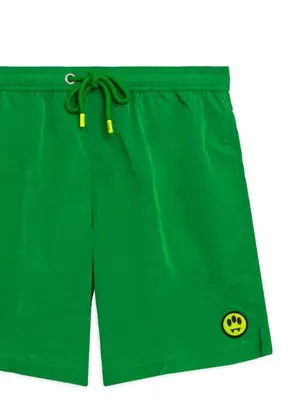BARROW Logo Print Swim Shorts