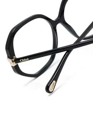 Chloé Logo-debossed Square-frame Glasses