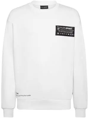PLEIN SPORT Logo Print Sweatshirt - White