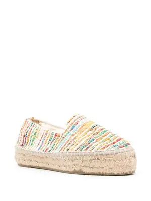 Manebí Striped Flatform Espadrilles
