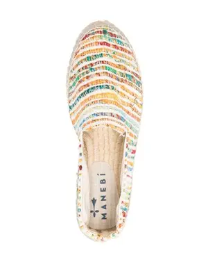 Manebí Striped Flatform Espadrilles