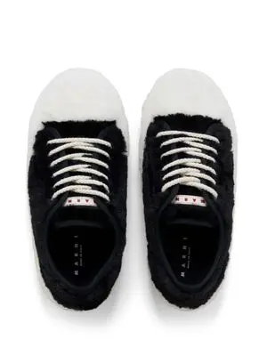 Marni Teddy Lace-up Sneakers - Black
