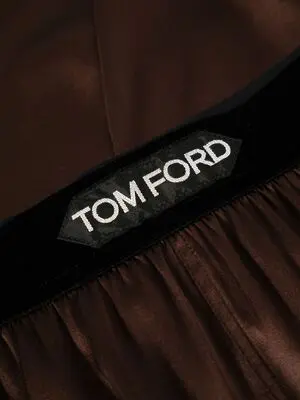 TOM FORD Straight-leg Pyjama Bottoms - Brown