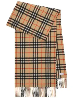 Burberry Vintage Check Cashmere Scarf - Neutrals
