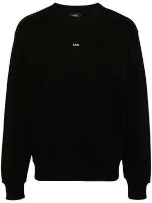 A.p.c. Logo-print Cotton Sweatshirt