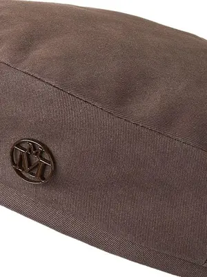 MAISON MICHEL Billy Beret - Brown