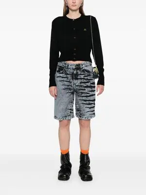 VIVIENNE WESTWOOD Orb-embroidery Cardigan - Black