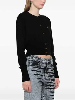 VIVIENNE WESTWOOD Orb-embroidery Cardigan - Black