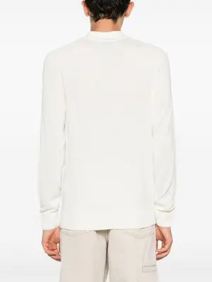 BOSS Logo-embroidered Virgin Wool Blend Jumper