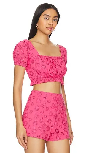 LOVERS AND FRIENDS Leah Top - Hot Pink