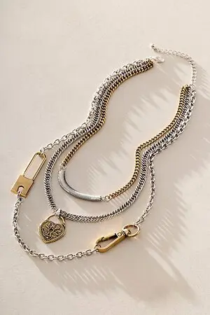 Free People Layered Necklace - Mixed Metal